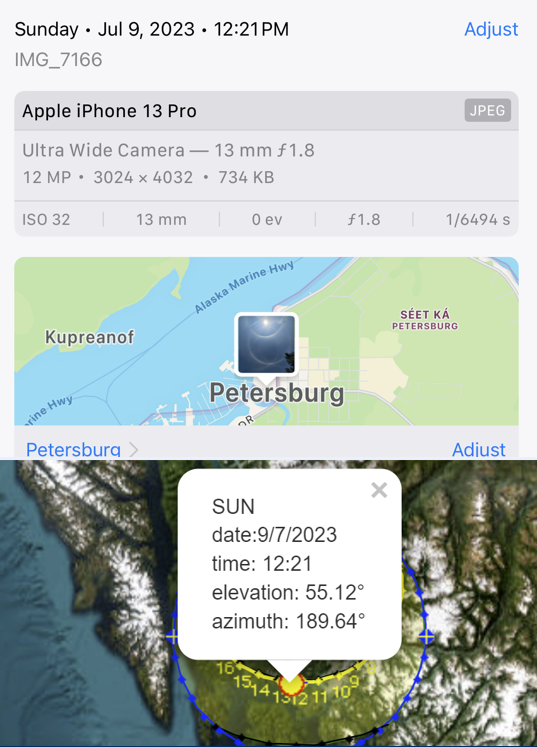 Column display with a magnificent Wegener arc from southern Alaska ...